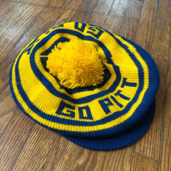 Accessories | Vintage 197s Pitt Panthers Knit Tousle Hat Cap Rare ...